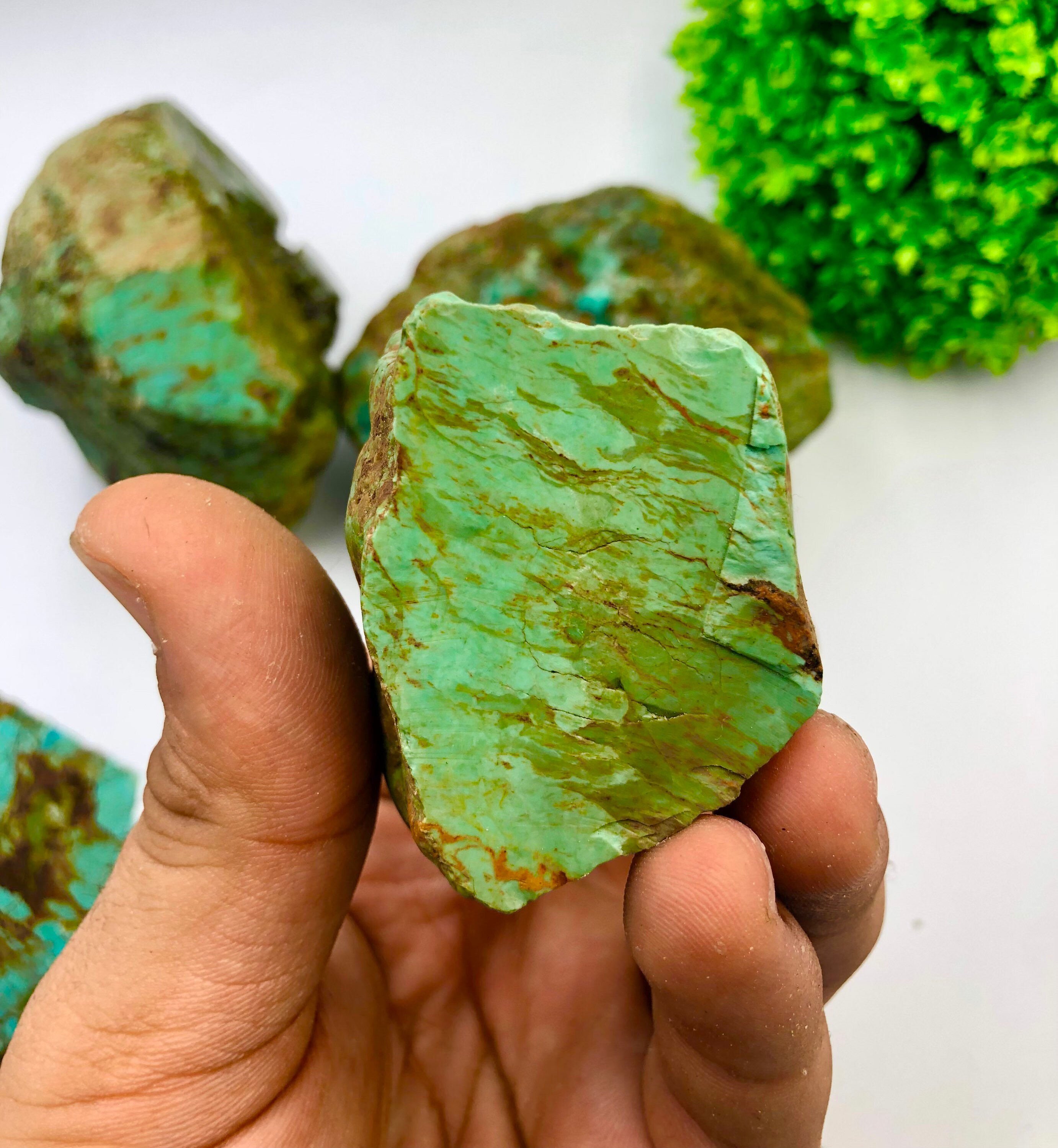 100% Natural Rough Arizona Green Turquoise Top Quality Raw | Etsy