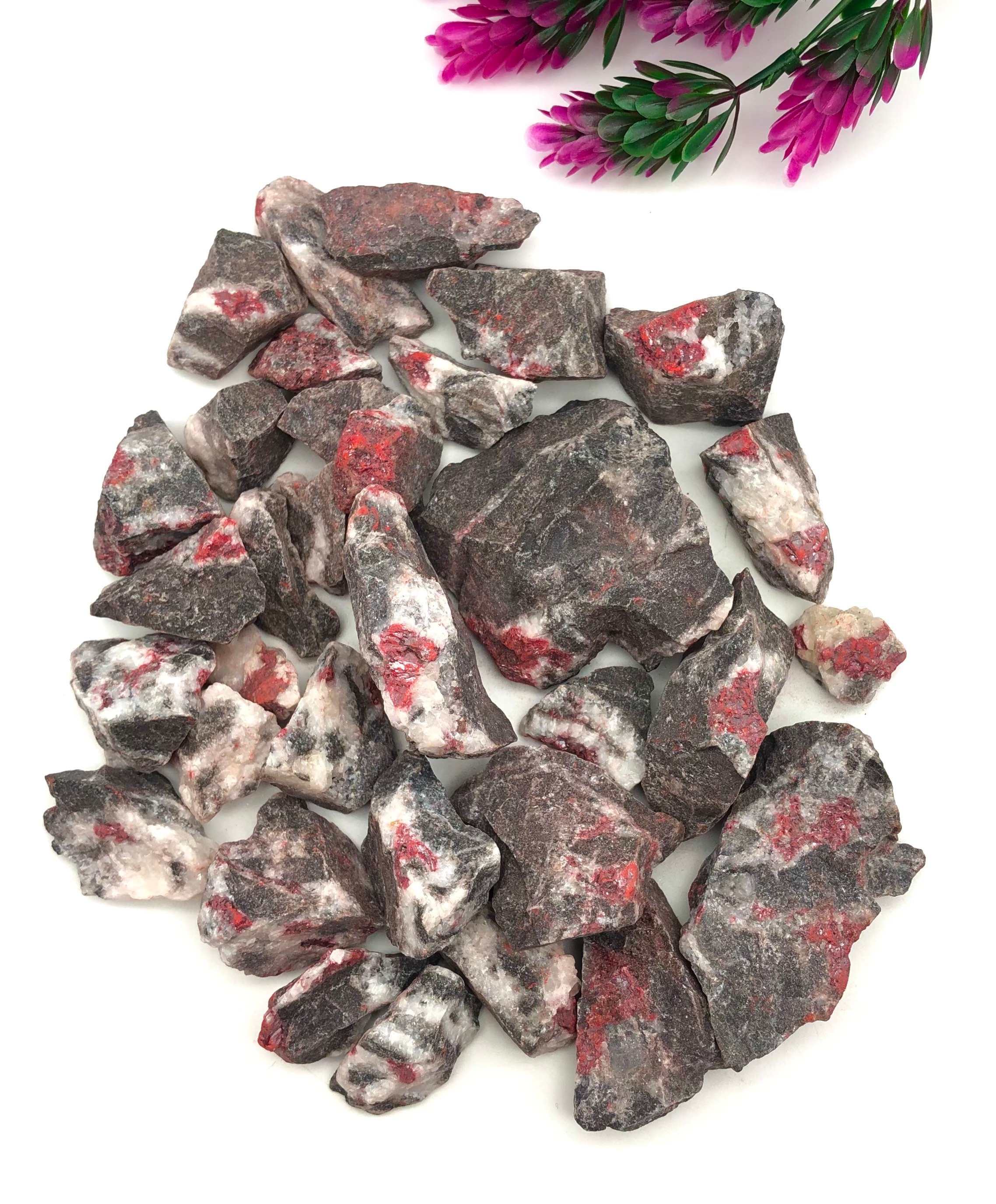 100% Genuine Raw Cinnabar Crystals / Premium Quality Cinnabar Rough ...