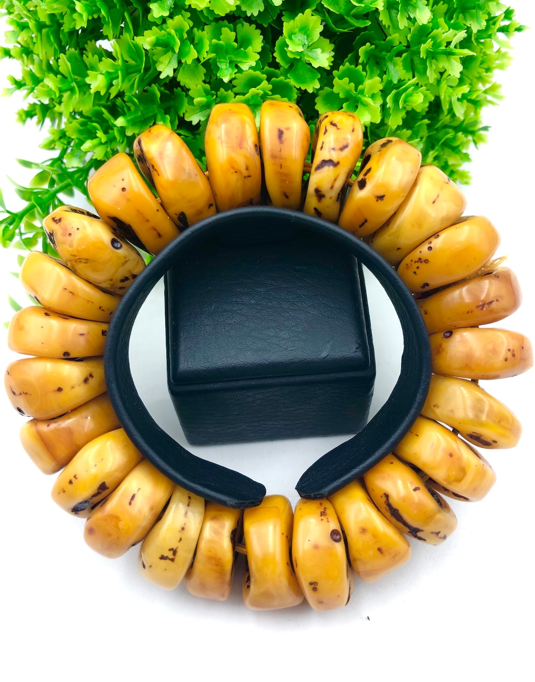 Natural Rare Brown Colour Bakelite Beewax Rounded Beaded Bracelet for ...