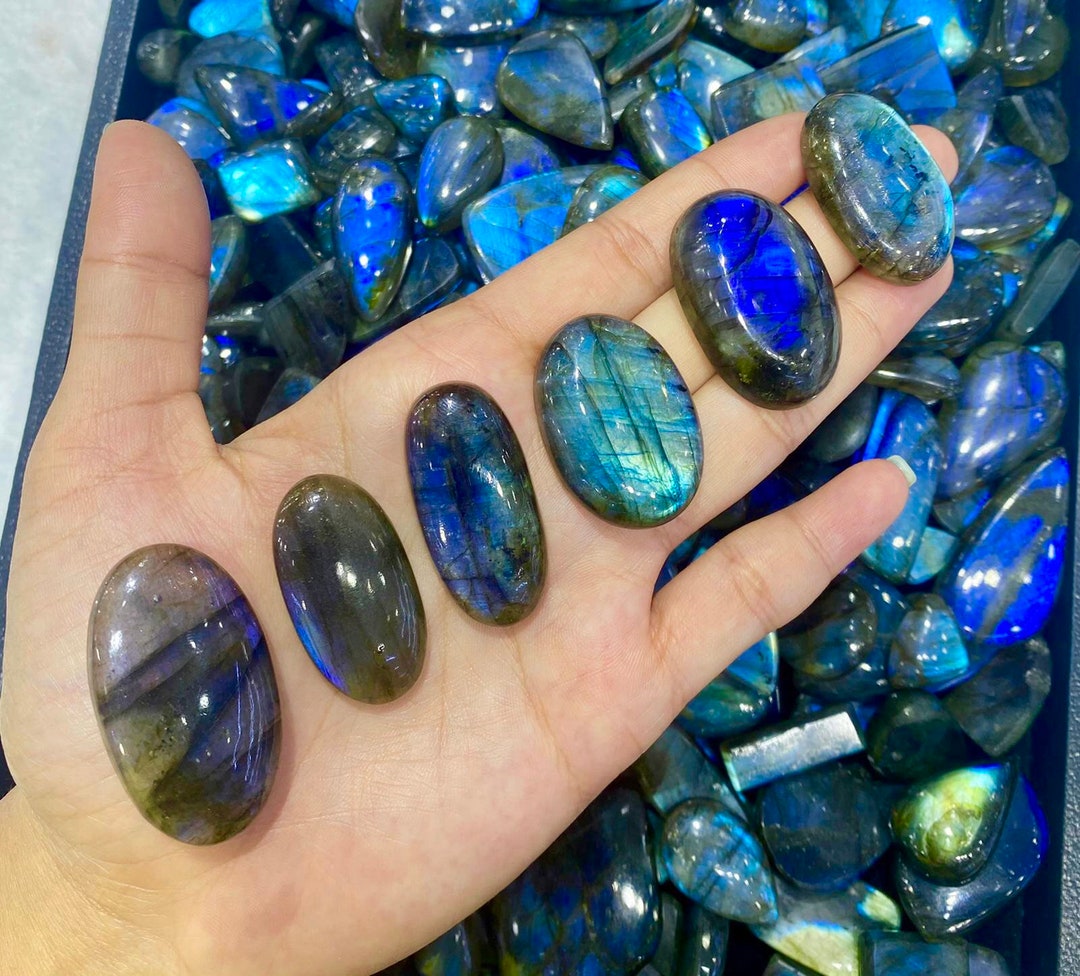 100% Natural Premium Quality Smooth Beautiful Flash Blue Color .rare ...