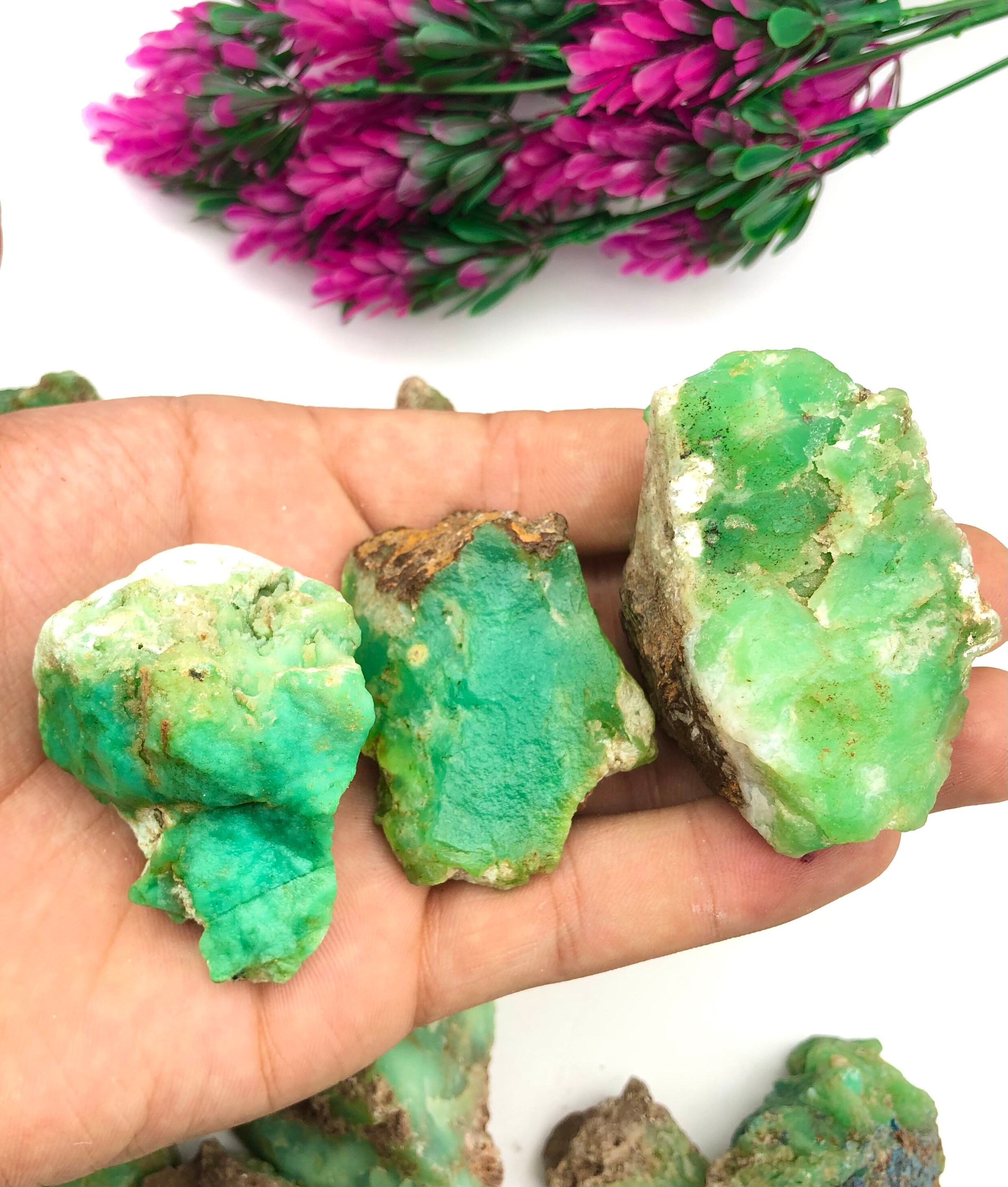 100% Natural Chrysoprase Raw / Top High Premium Grade Quality Stone ...