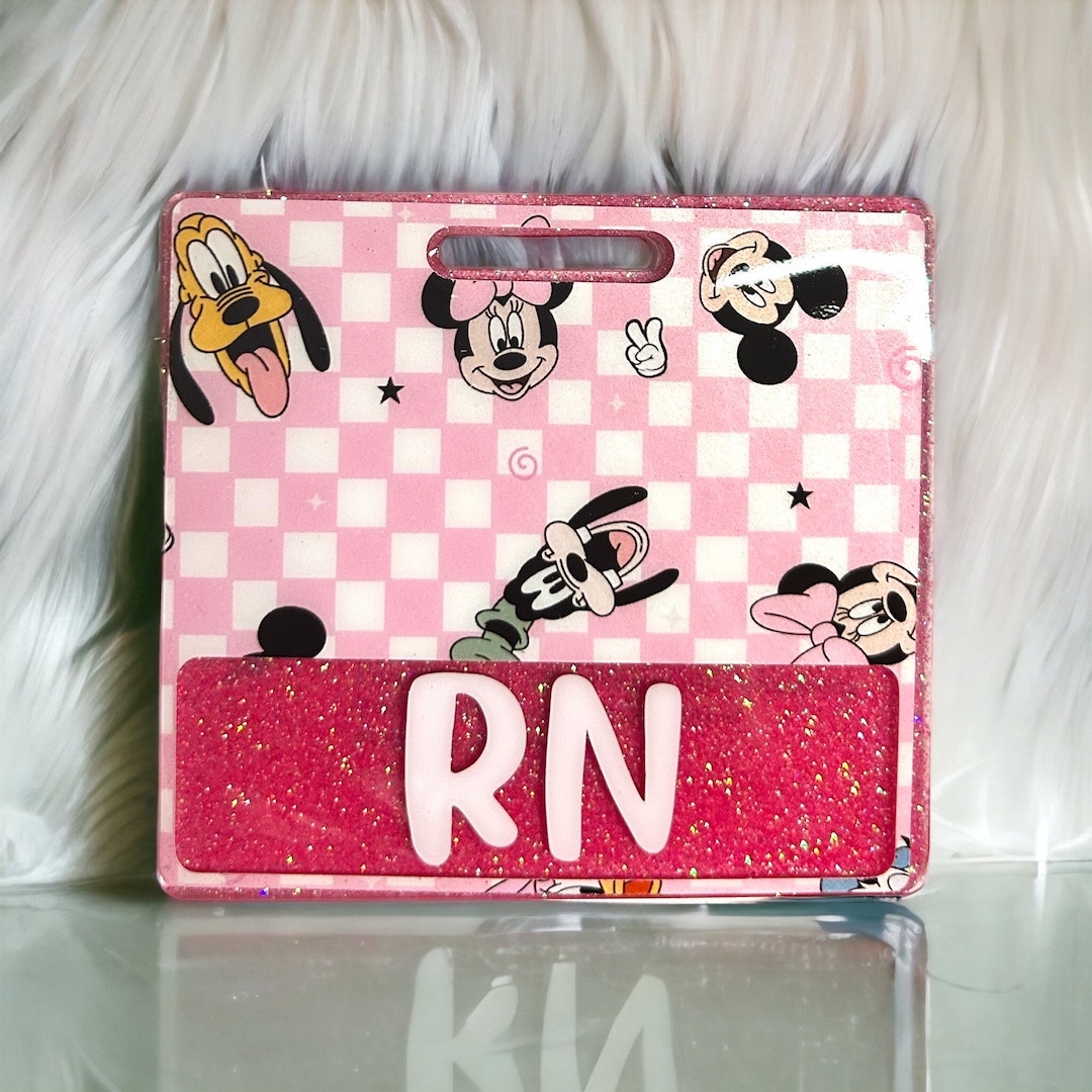 Disney Characters Custom Badge Buddy - Etsy