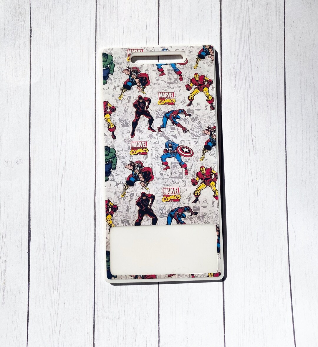 Avengers Marvel Comic Vertical Non-glittery Custom Badge Buddy / ID ...