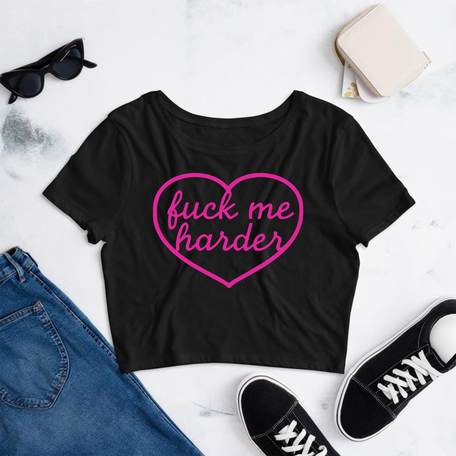 Fuck Me Harder Crop Top Dominant Shirt Bdsm Shirt Deep Etsy