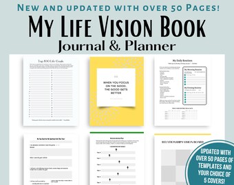 Vision Board Book, Vision Board Planner, Goal Planner, Life Planner ...