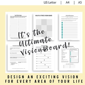 Vision Board Book, Vision Board Planner, Goal Planner, Life Planner ...