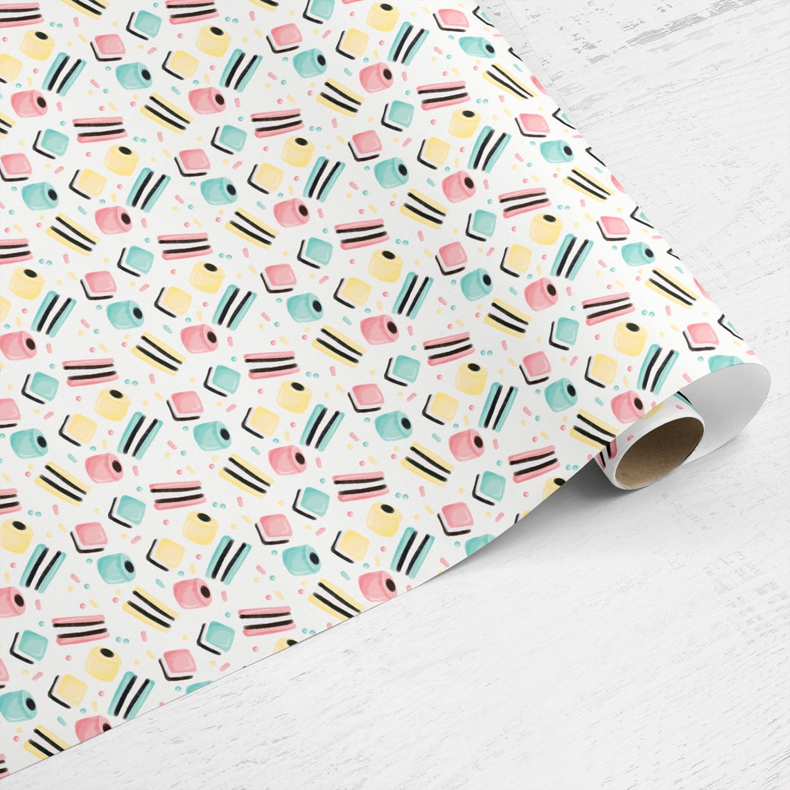 Sweets Wrapping Paper Luxury Gift Wrap Birthday Gift Wrap | Etsy