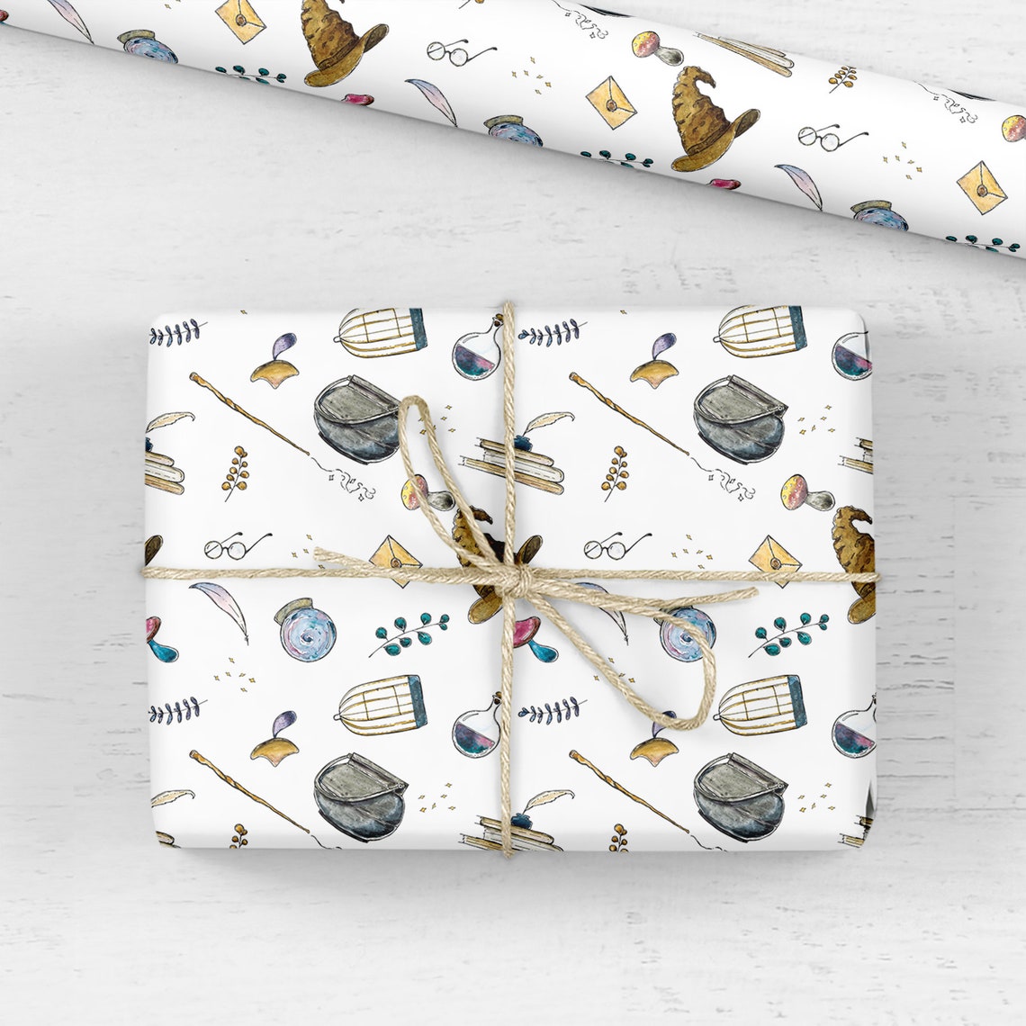 Wizard Wrapping Paper Luxury Gift Wrap Wizard Style Gift - Etsy