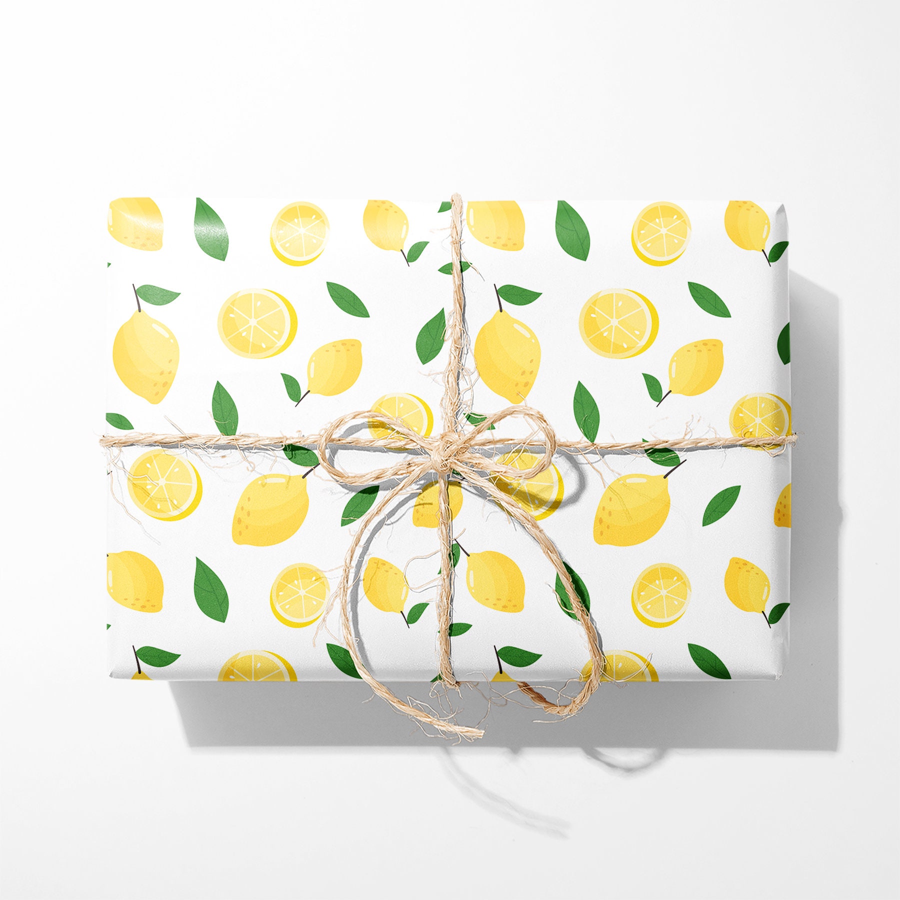 Luxury Lemon Wrapping Paper - Yellow Wrapping Paper - Lemon Gift Wrap ...