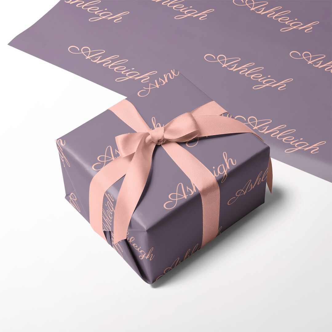 Personalised Name Wrapping Paper - Luxury Personalised Gift Wrap ...