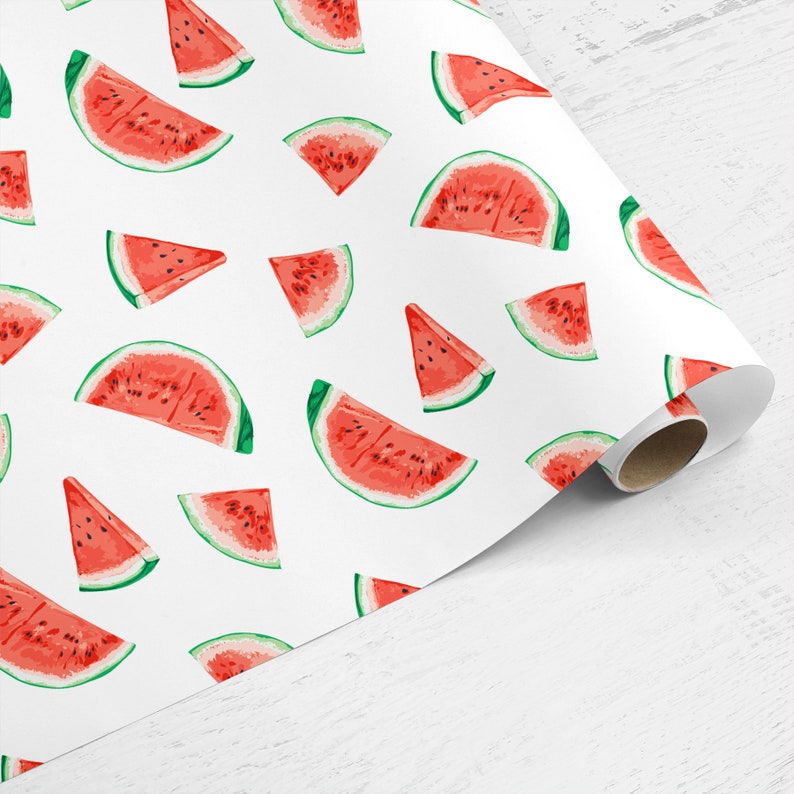 Watermelon Wrapping Paper Luxury Gift Wrap Watermelon Gift | Etsy
