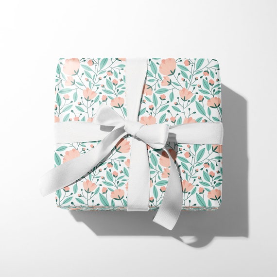 Luxury Floral Wrapping Paper Anniversary Gift Wrap Flowers - Etsy
