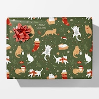 CUTE Siamese CATS Christmas Gift Wrap Paper Pattern - Etsy