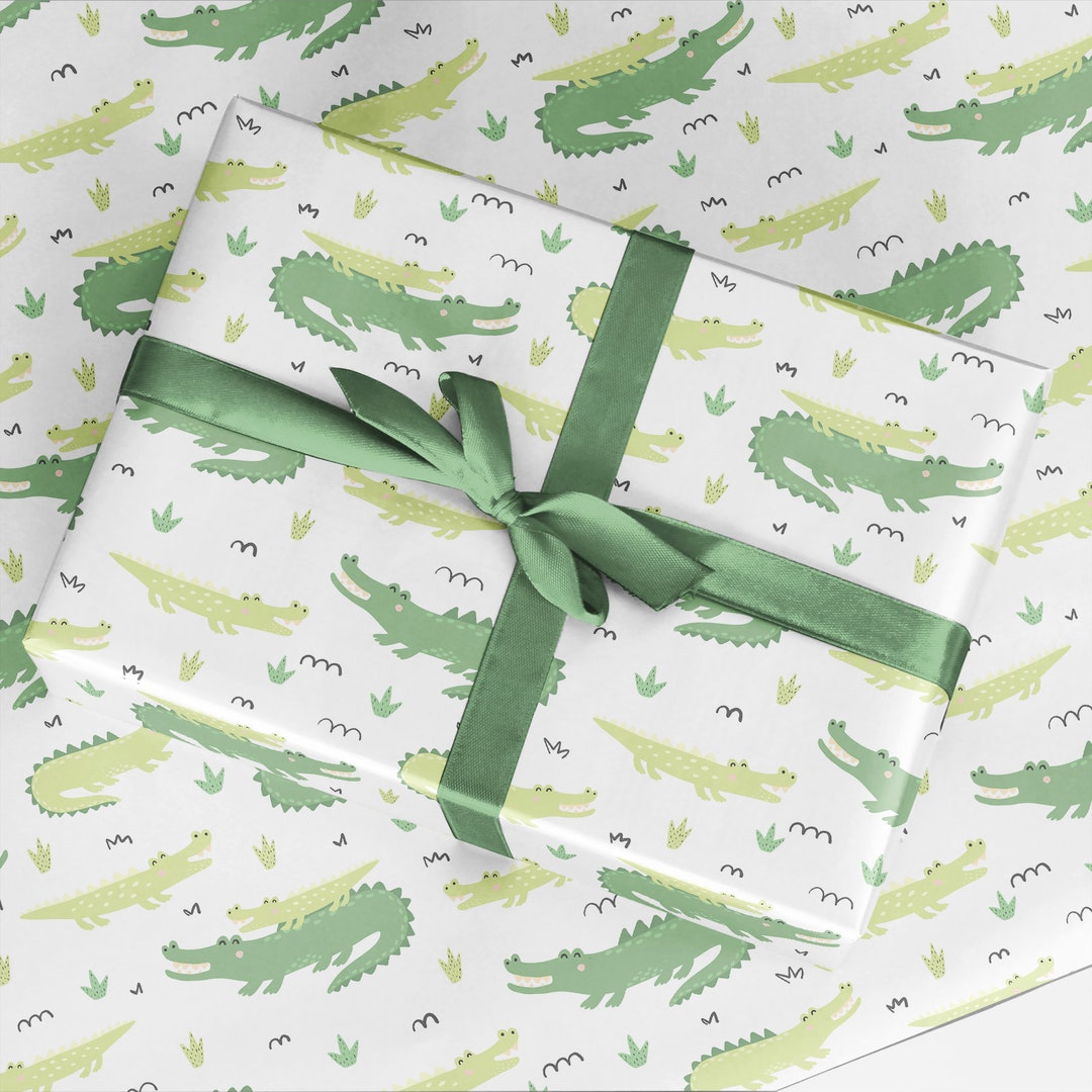 Crocodile Wrapping Paper - Luxury Gift Wrap - Crocodile Gift Wrap ...