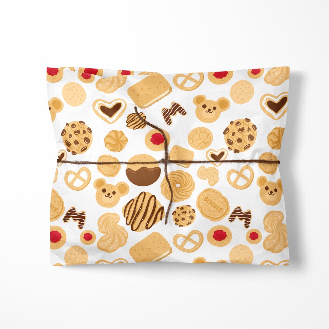 Biscuit Wrapping Paper - Cookie Gift Wrap Roll - Etsy