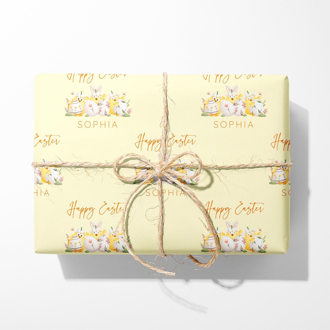 Easter Personalised Wrapping Paper - Luxury Personalised Gift Wrap ...