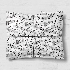 Music Notes Wrapping Paper - Luxury Gift Wrap - Music Gift Wrap ...