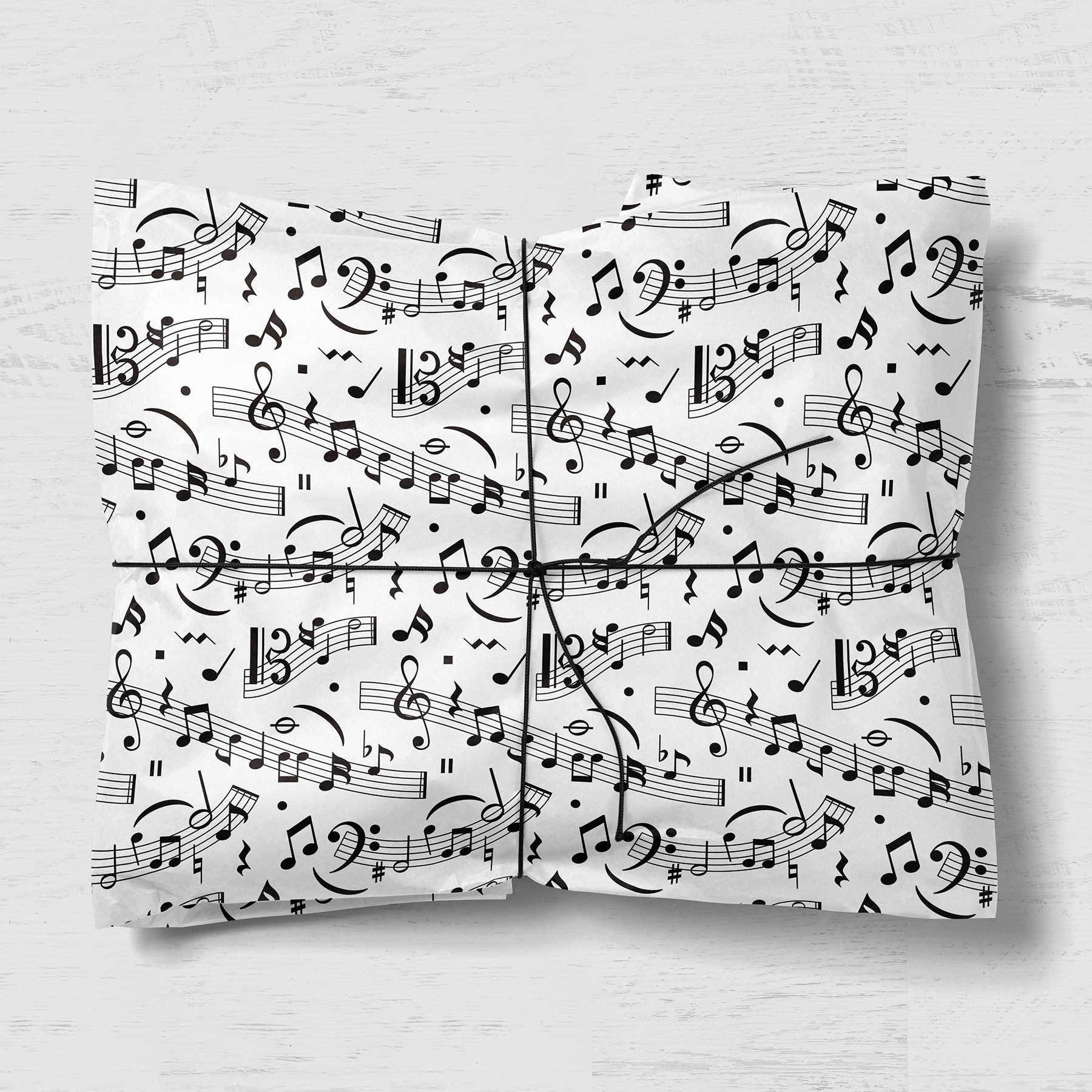 Music Notes Wrapping Paper - Luxury Gift Wrap - Music Gift Wrap ...