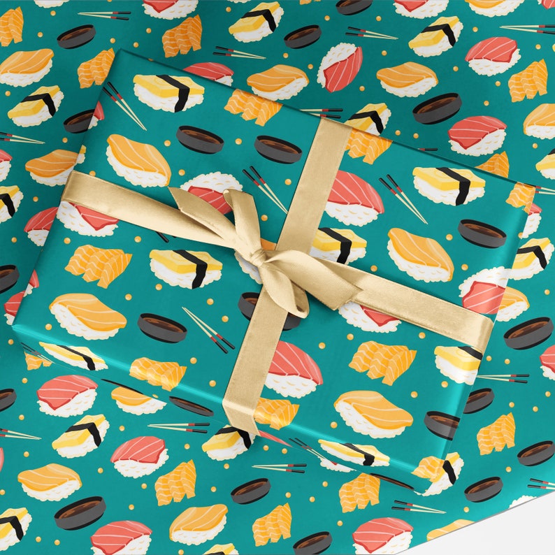 Sushi Wrapping Paper Luxury Gift Wrap Birthday Gift Wrap - Etsy