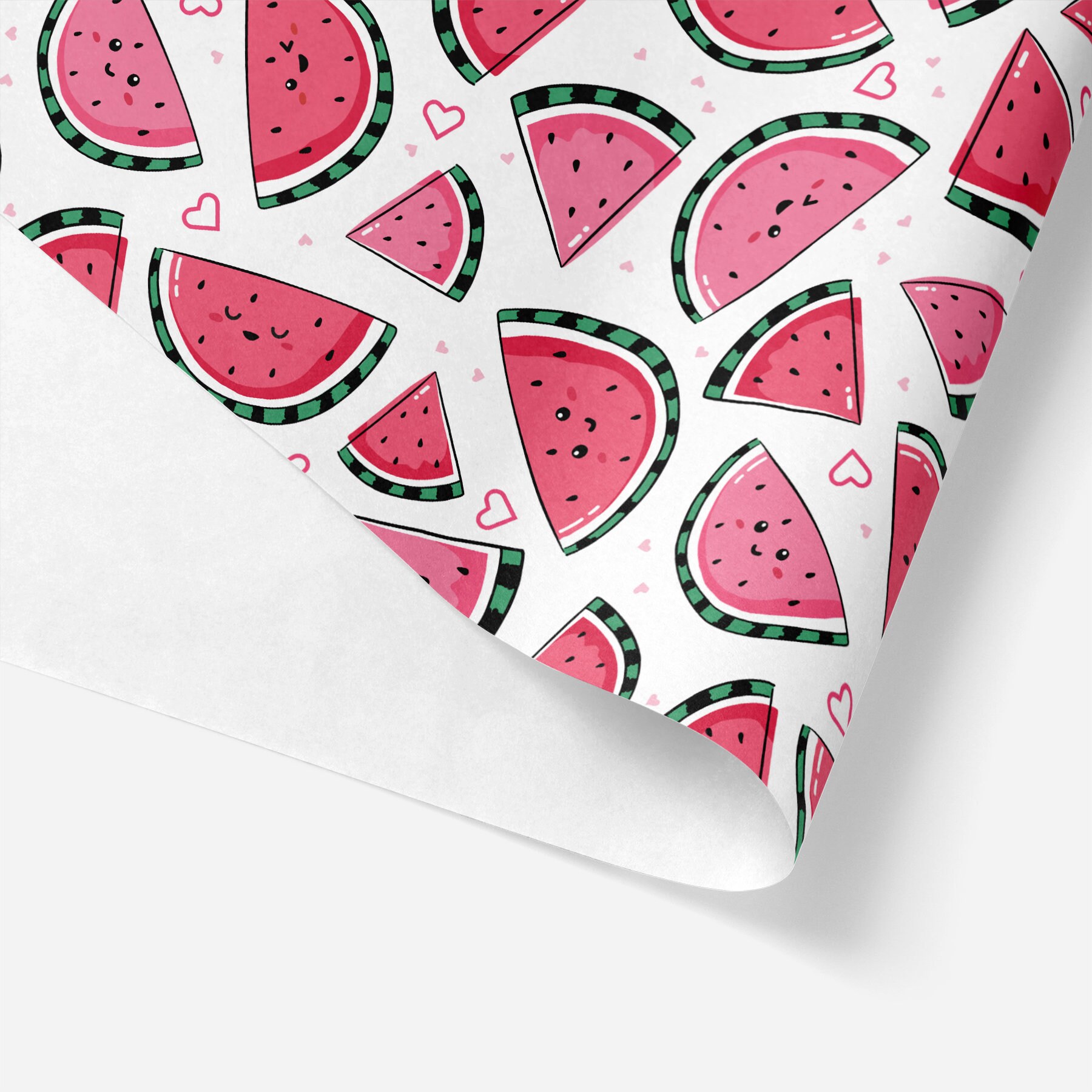 Kawaii Watermelon Wrapping Paper Luxury Gift Wrap | Etsy