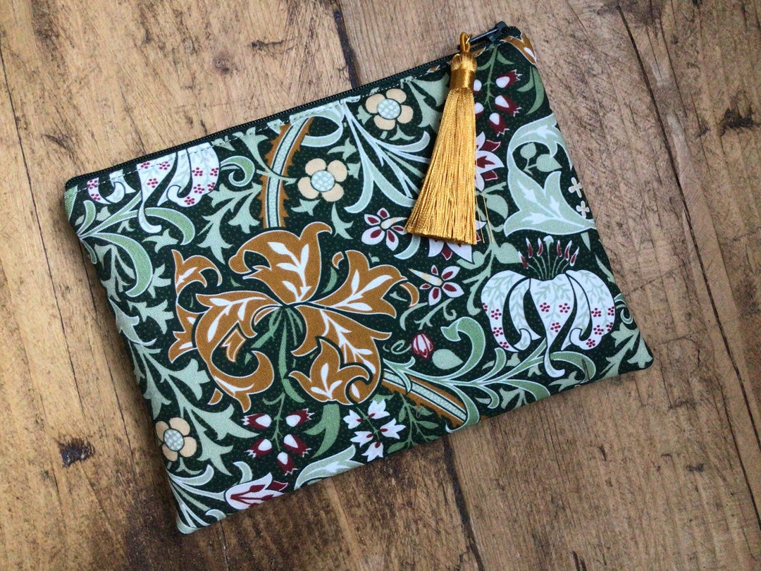 William Morris Golden Lily Dark Forest Make up Bag Travel Bag Toiletry ...