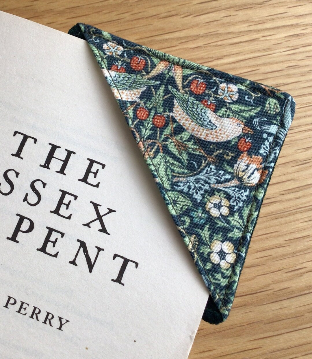 Handmade William Morris Strawberry Thief Corner Bookmark With - Etsy UK