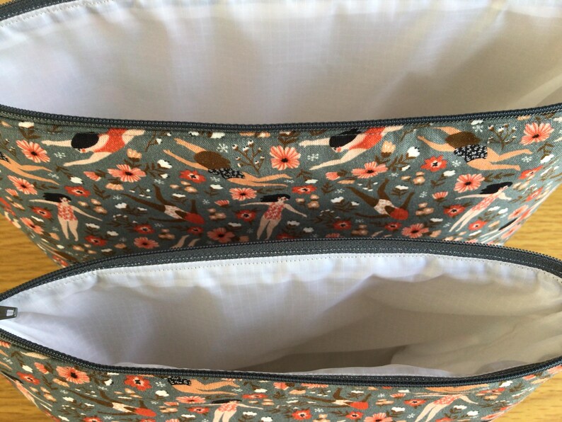 Handmade Outdoor Wild Swimming Fabric Make up or Toiletry Bag ...