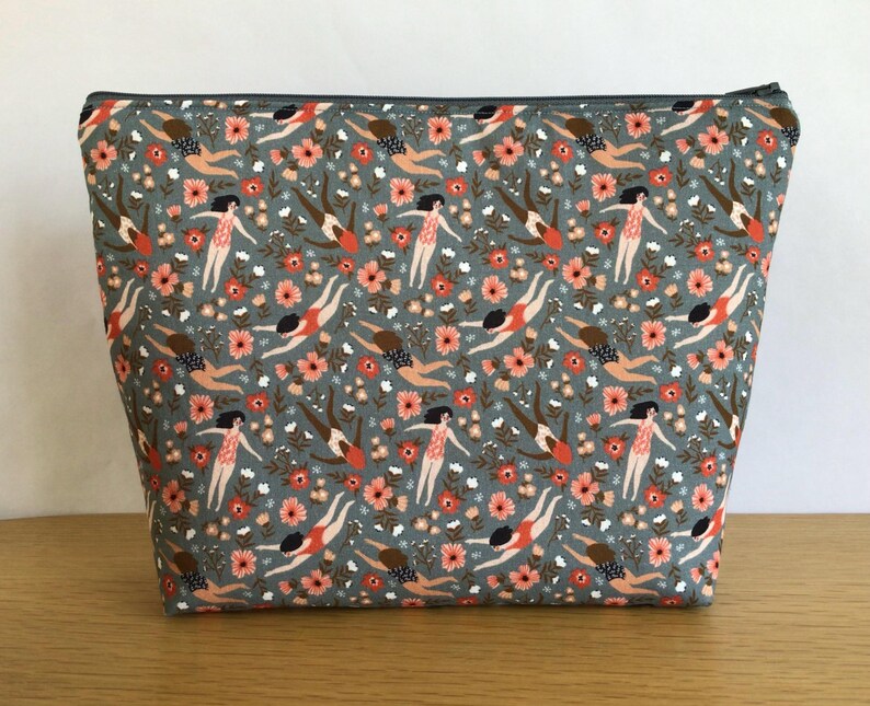 Handmade Outdoor Wild Swimming Fabric Make up or Toiletry Bag ...