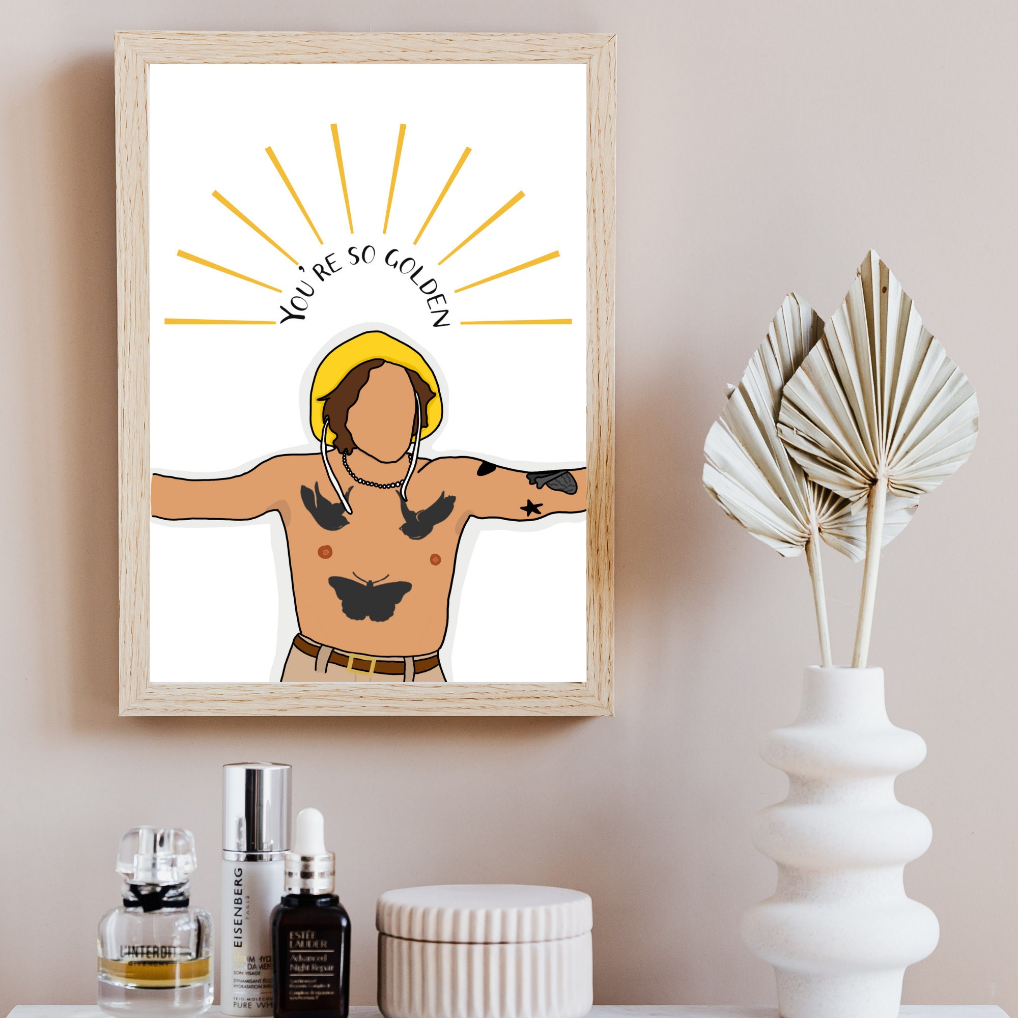 Harry Styles Youre So Golden lyrical print - Etsy España