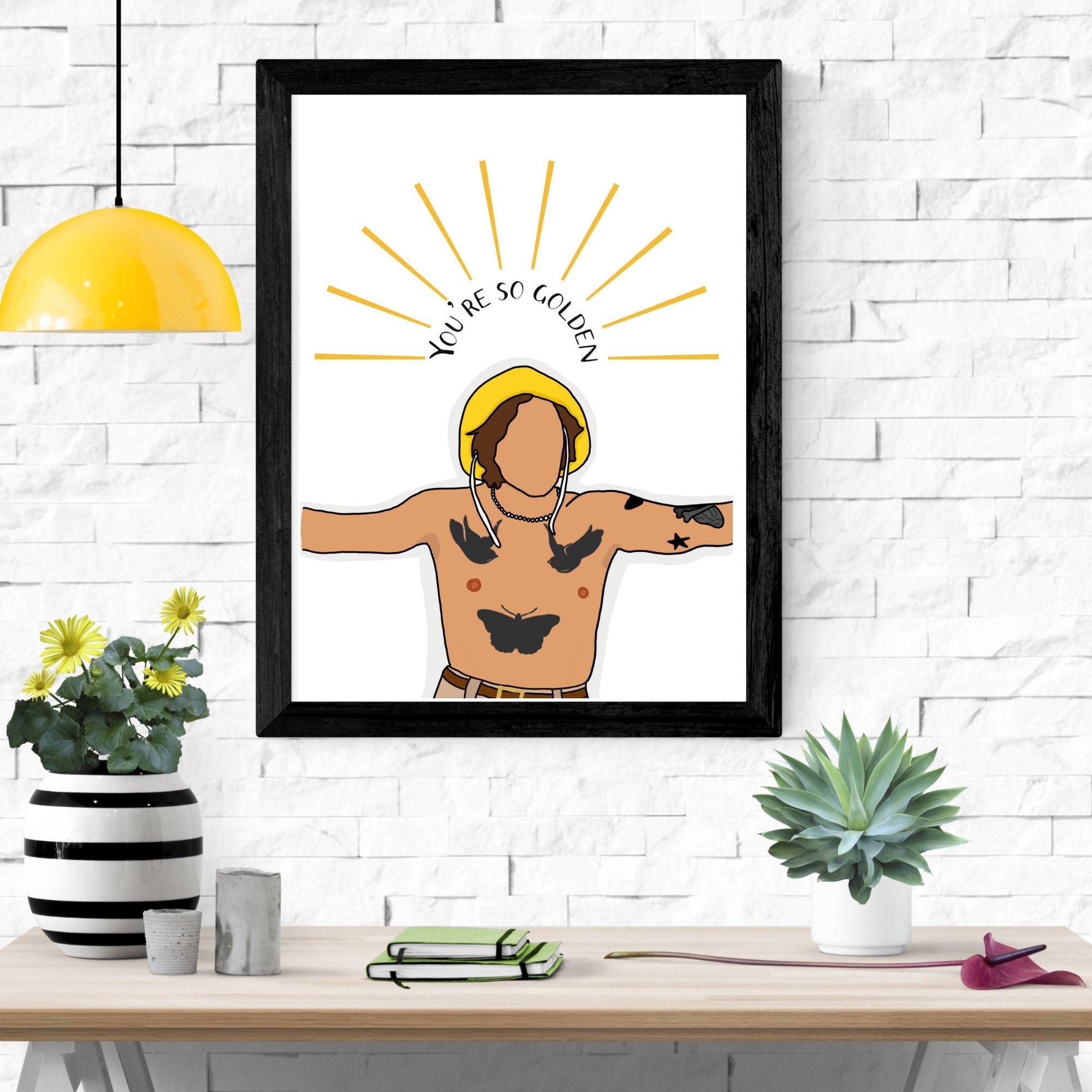 Harry Styles Youre So Golden lyrical print - Etsy España