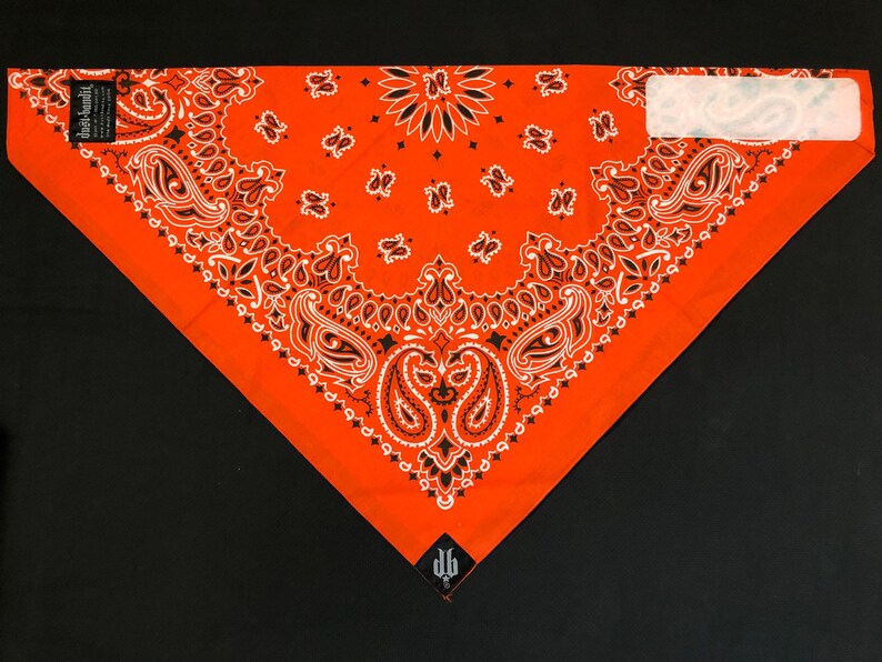 Bandana Quick Adjust Dust Bandit® Orange Paisley - Etsy