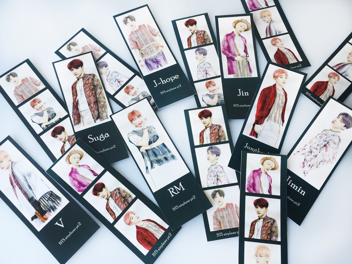 Bts Portraits, Bts Postcards Set of 3, Bts Photocards, BTS Watercolor ...