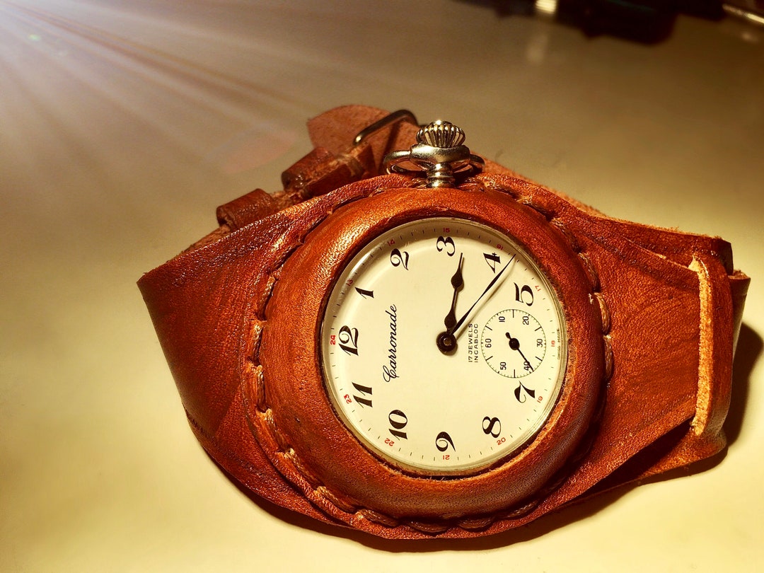 Carronade Swiss Made Hunters Pocket Watch 44mm - Etsy