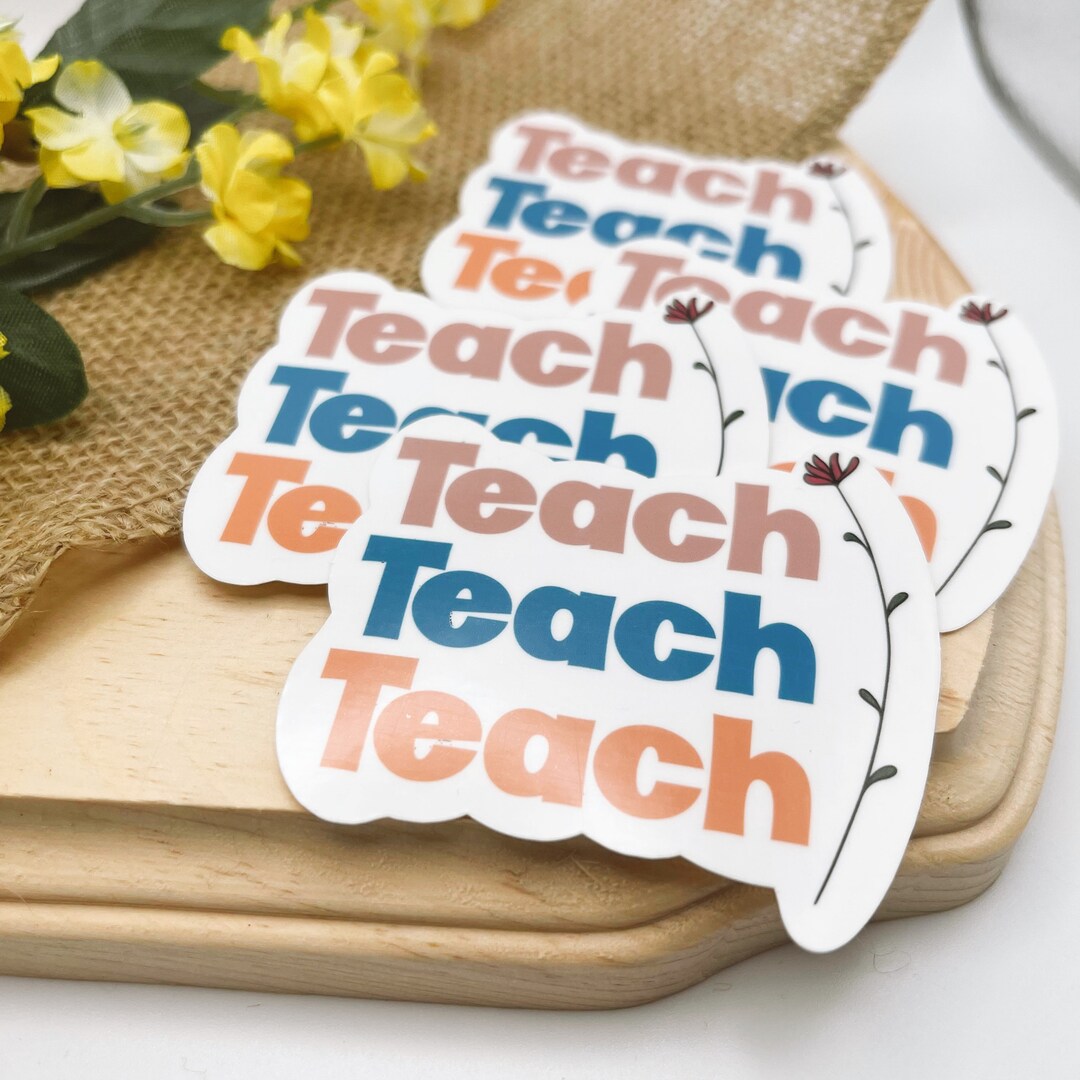Teacher Stickers Laminated Stickers Waterproof Stickers - Etsy