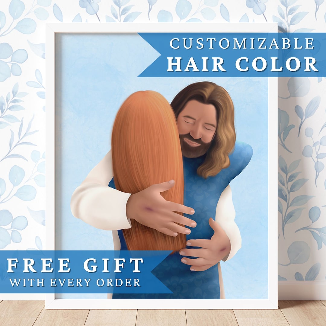 Custom Digital Painting of Jesus Christ, Personalized Religious Digital ...