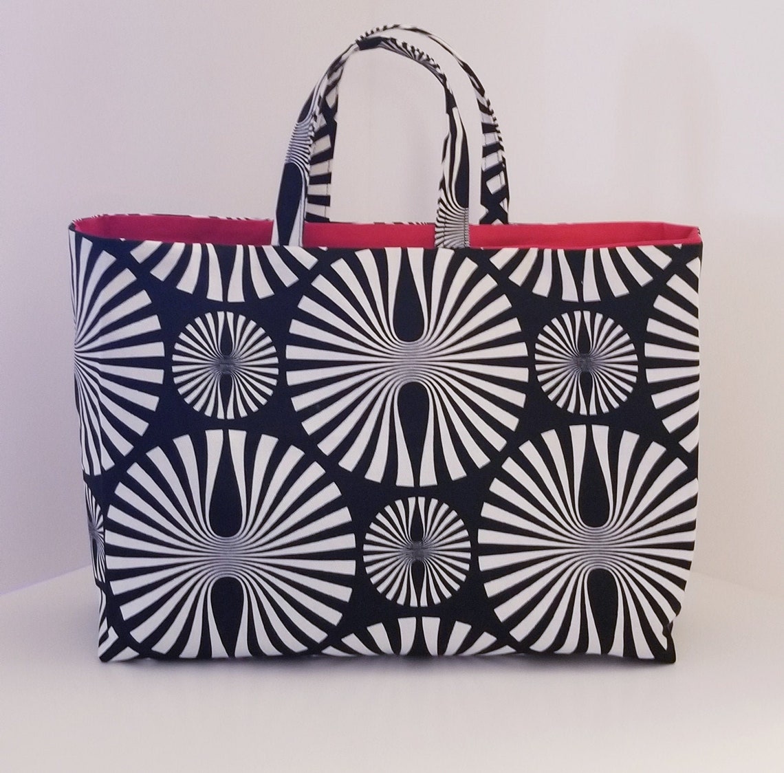 Stylish Printed Fabric Handbag With Inner Pocket Bold 100% - Etsy