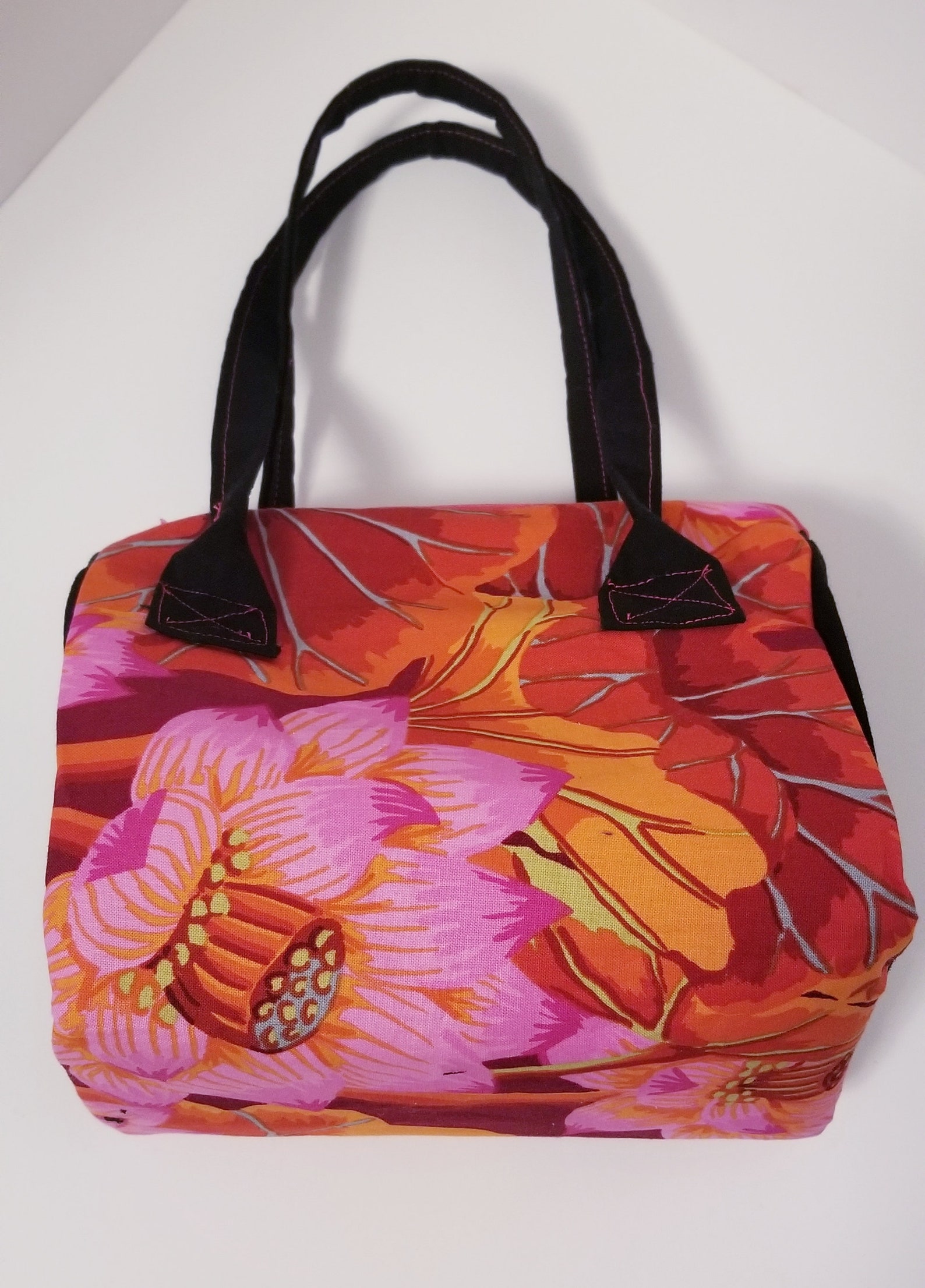 Stylish Printed Fabric Handbag with inner pocket Bold 100% | Etsy