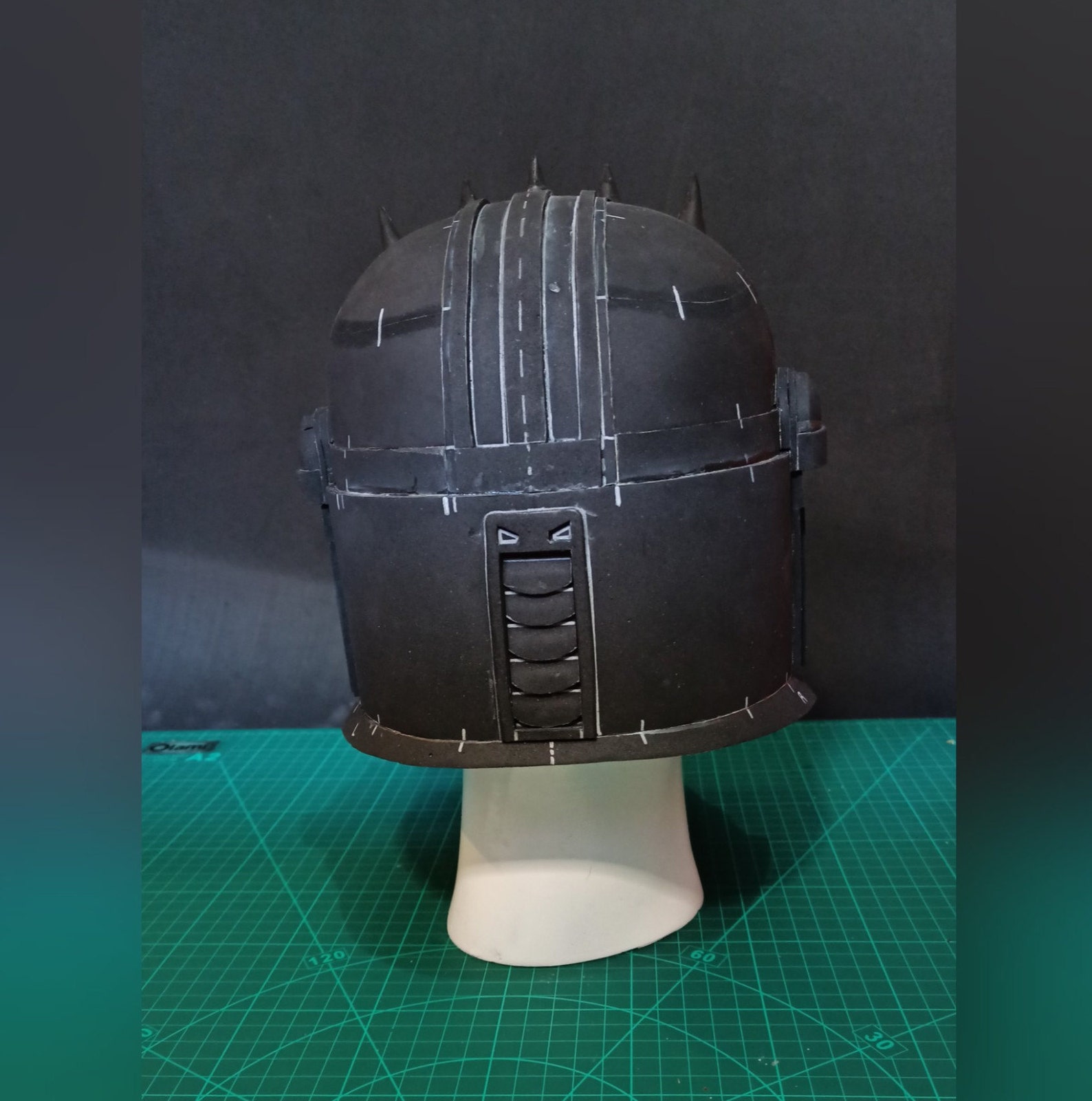 Mandalorian the Armorer Blacksmith Helmet Template EVA Foam - Etsy UK