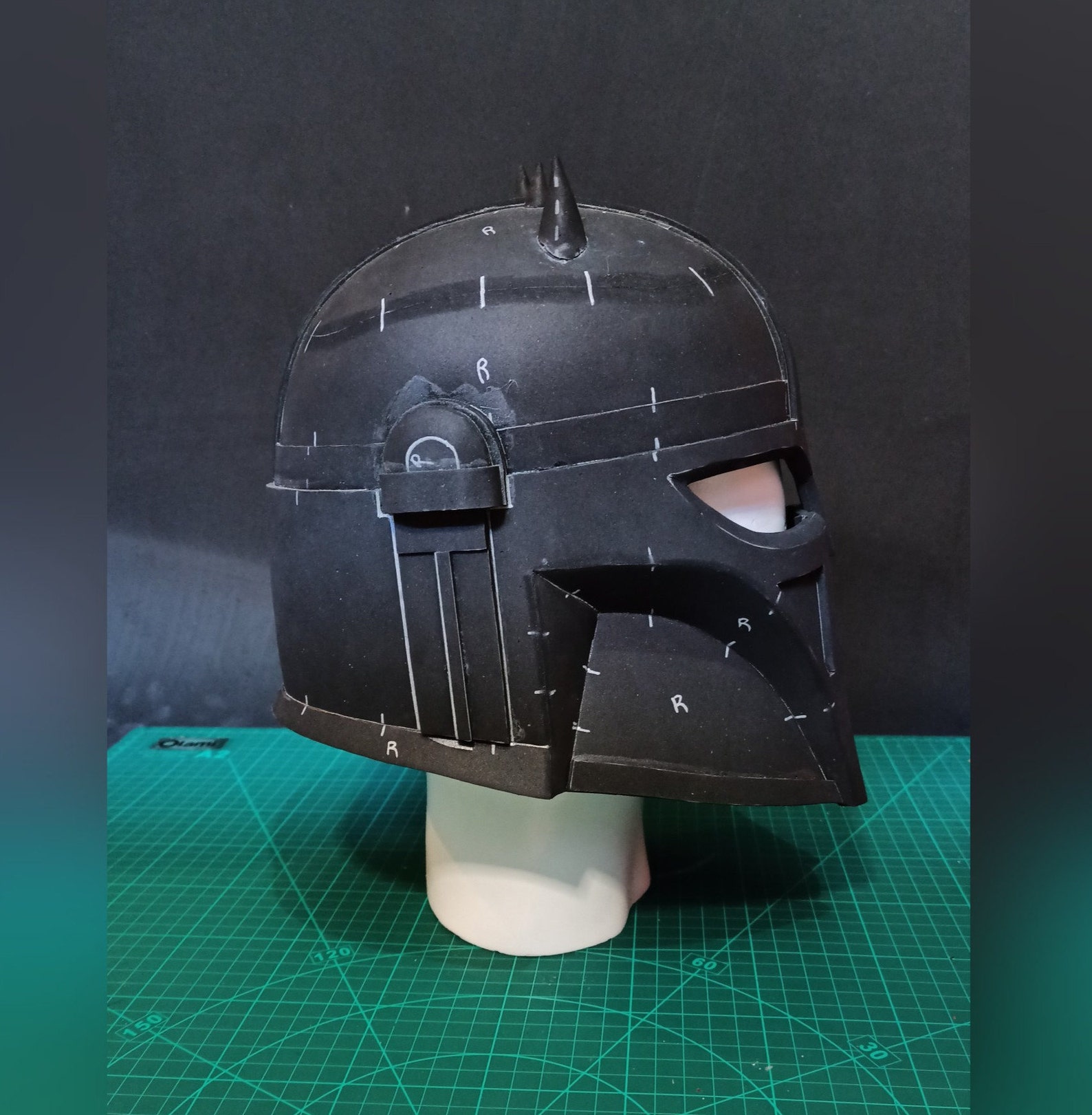 Mandalorian the Armorer Blacksmith Helmet Template EVA Foam - Etsy