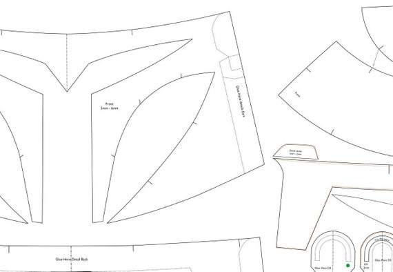 Mandalorian Helmet Template