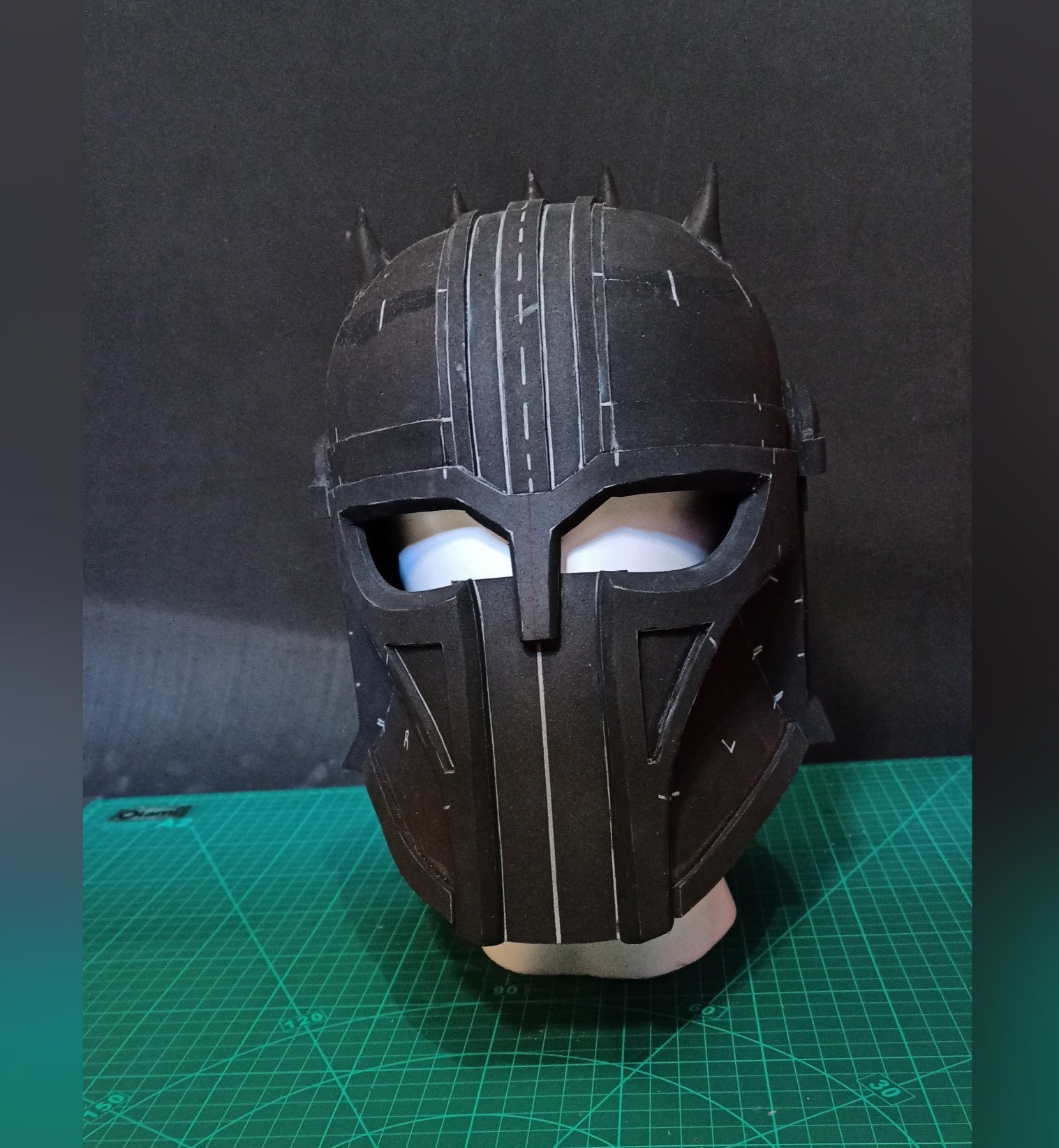 Mandalorian the Armorer Blacksmith Helmet Template EVA Foam - Etsy UK