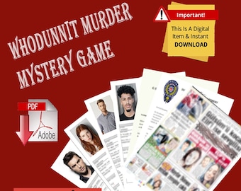 Printable Murder Mystery Game, Unsolved Cold Case Files, Cold Case ...