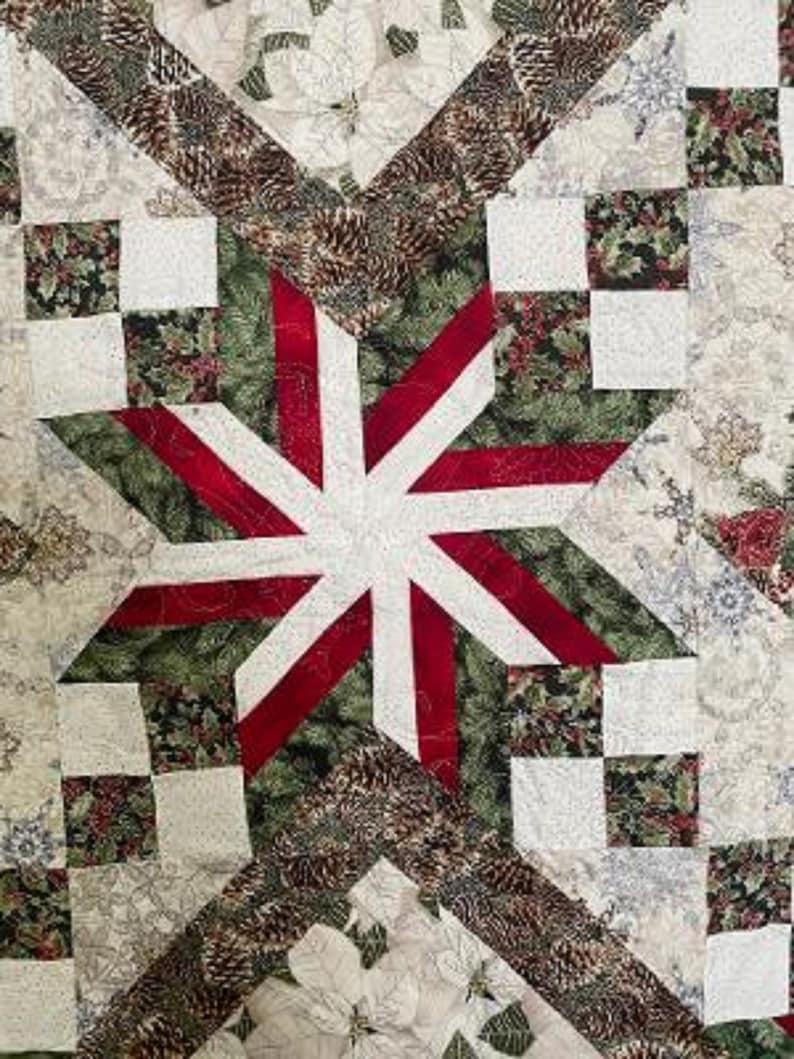 Christmas Star Quilt - Etsy