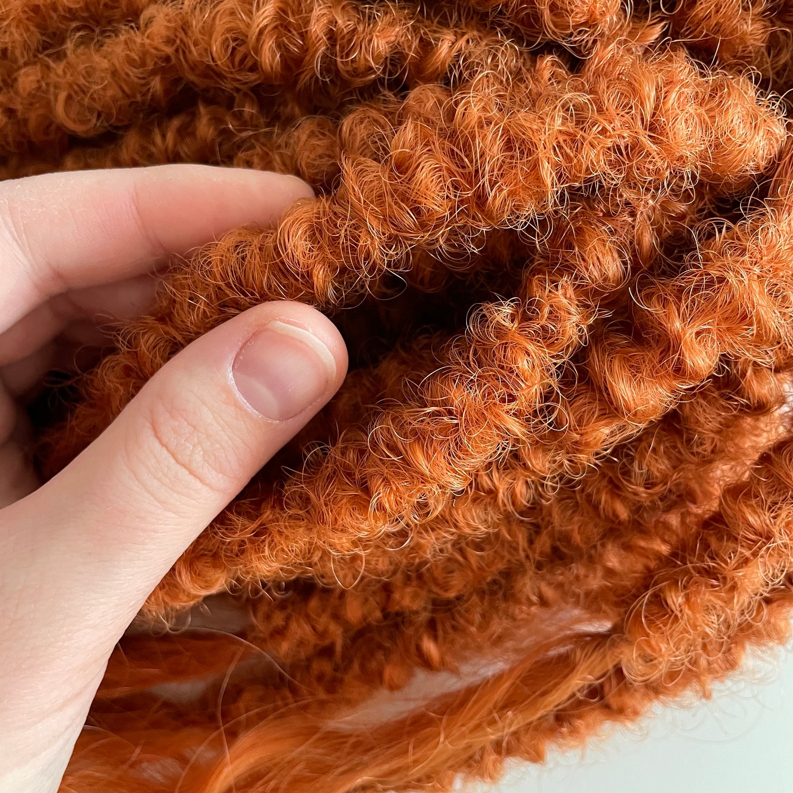 Copper Red Extra Volume Curly Dreads Extensions Ready to Ship - Etsy