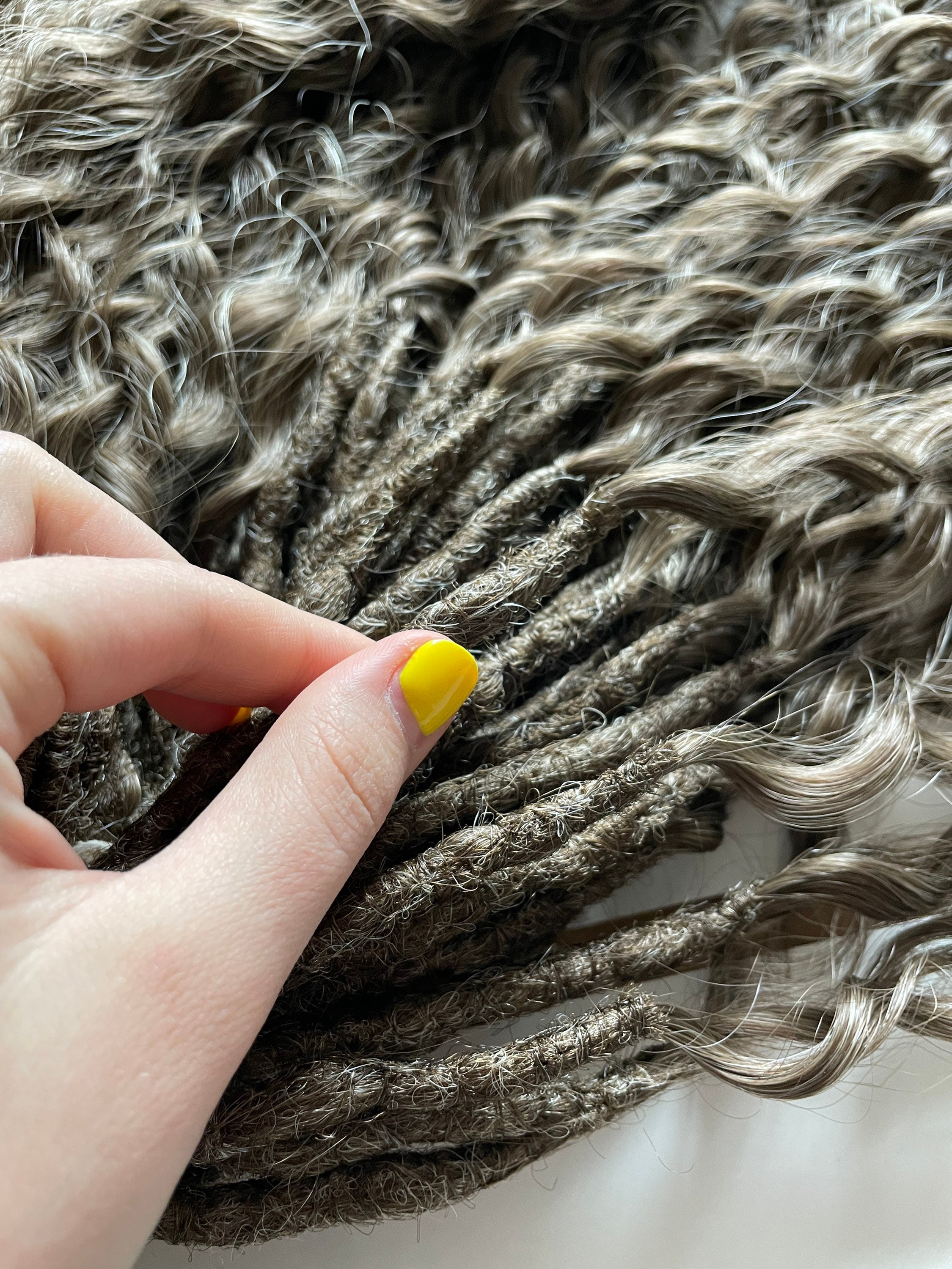 Brown Curly Doubled Ended Dreads Hair Extensions Partial Set - Etsy