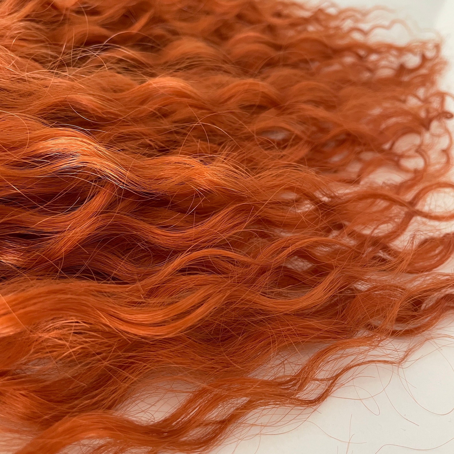 Copper Red Extra Volume Curly Dreads Extensions Ready to Ship - Etsy