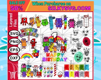 Number Blocks Svg - Etsy