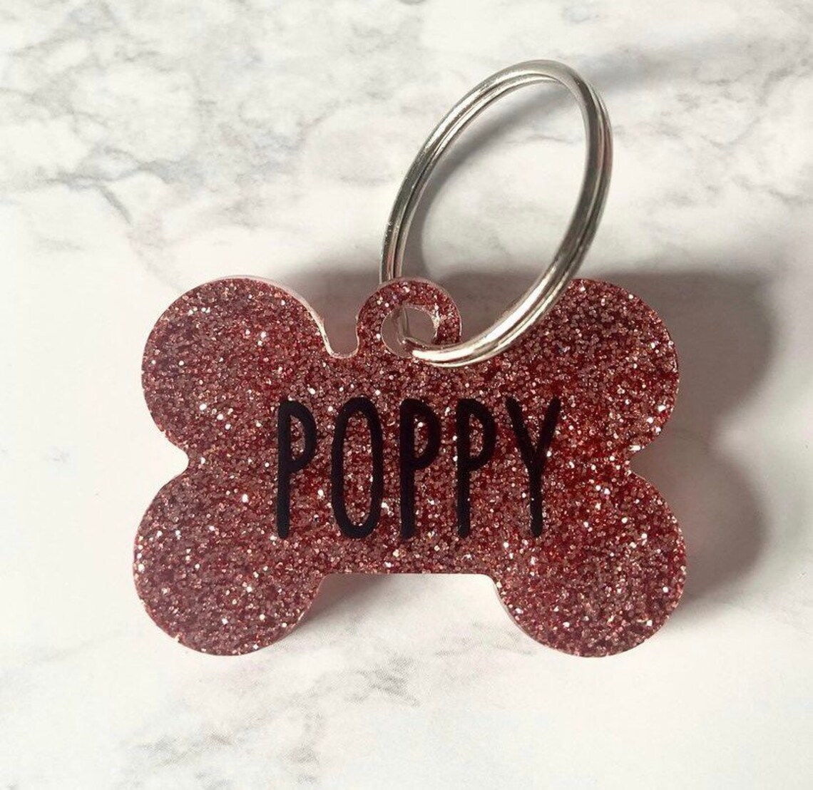Resin personalised dog tag / pet tag / collar ID tag / resin | Etsy