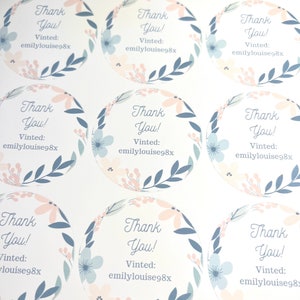 Personalised Sticker Sheets / Social Media Username Stickers / Custom ...