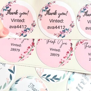 Personalised Sticker Sheets / Social Media Username Stickers / Custom ...